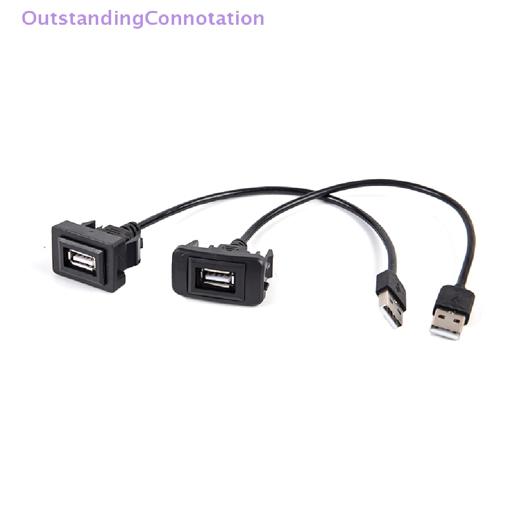 OutstandingConnotation Car Dashboard Flush Mount USB 2.0 Port Panel ...