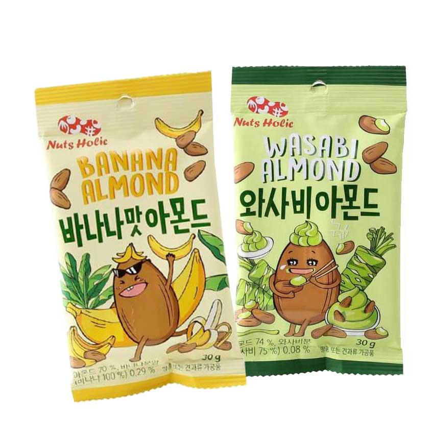 [HALAL] NUTS HOLIC ALMOND (Honey Butter/Hot Spicy Chicken/Strawberry ...