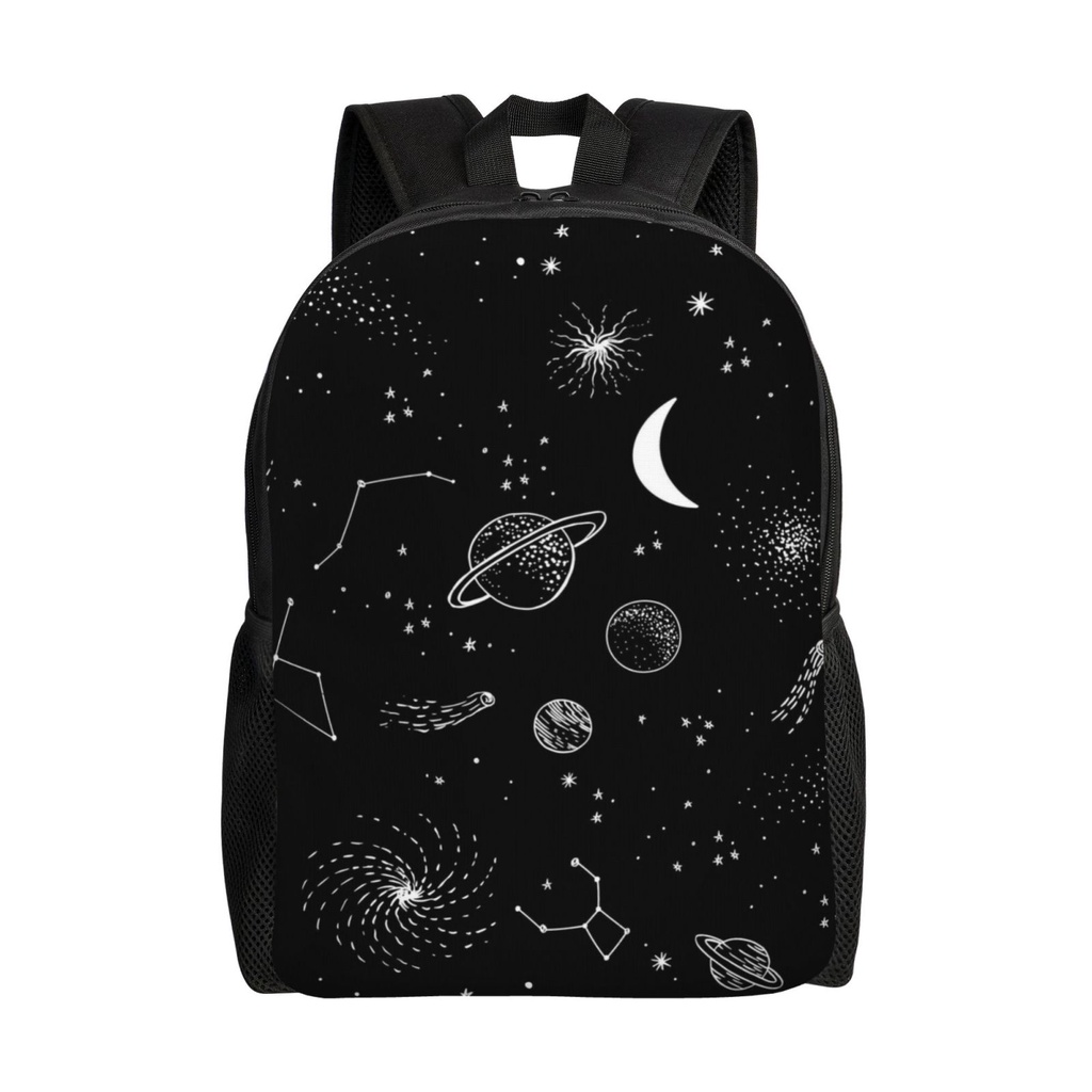 Cartoon Space Backpack Teenager School Bag Canvas Notebook Backpack Bag ...