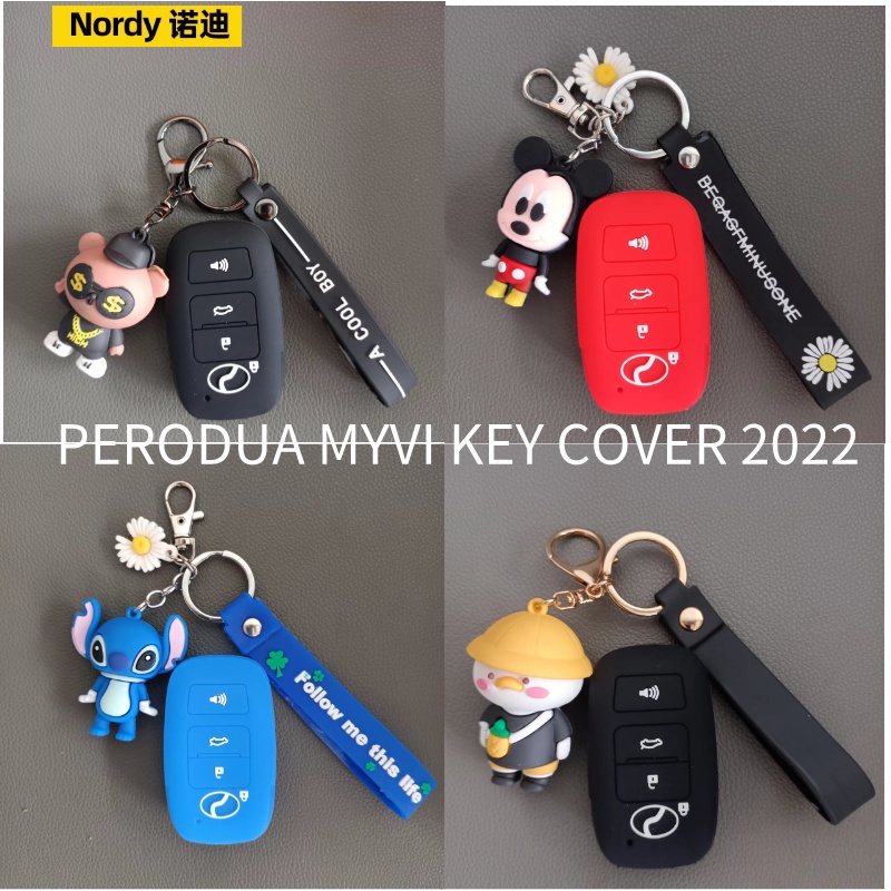 2023NEW Perodua Cartoon Cute Myvi Key Cover 2022 Ativa Keyless Remote ...