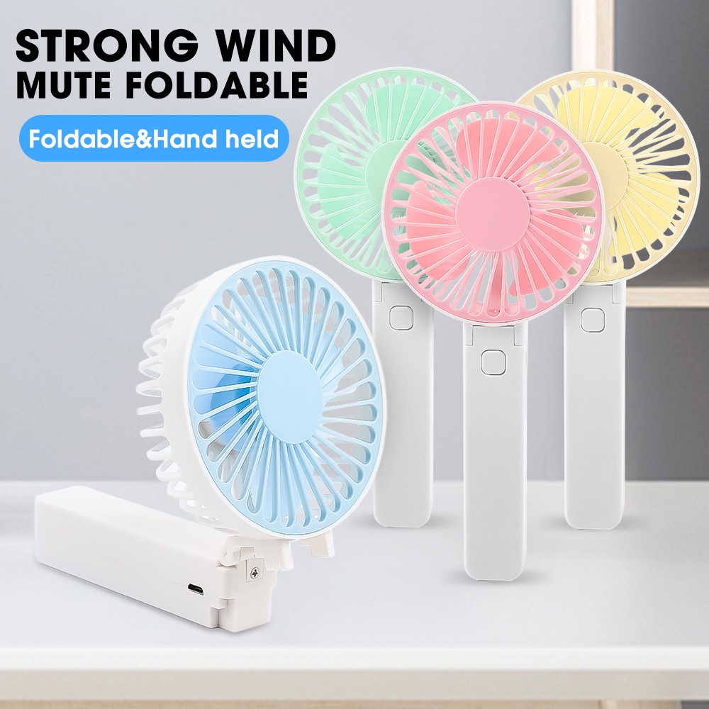 Rechargeable Portable Foldable Handheld Fan / Three Gear Wind Speed ...