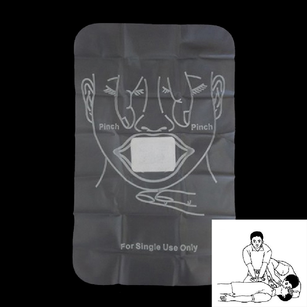 ADL 10Pcs Cpr Facial Shields Disposable Cpr Face Mask Barrier First Aid ...