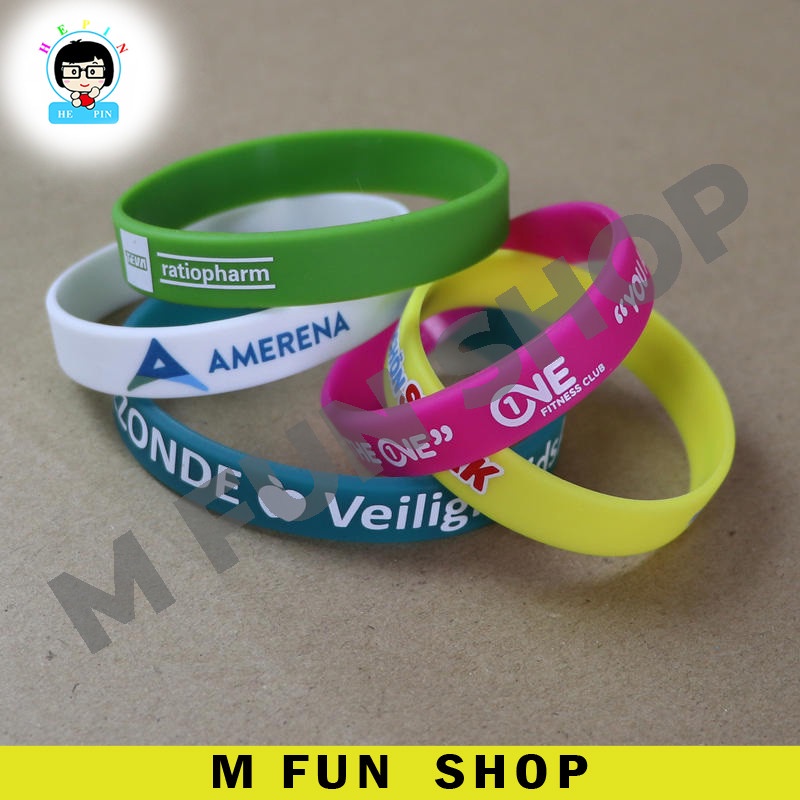 *Ready Stock* 30Pcs Unisex Sport Silicone Rubber Bracelet Rubber Wrist ...