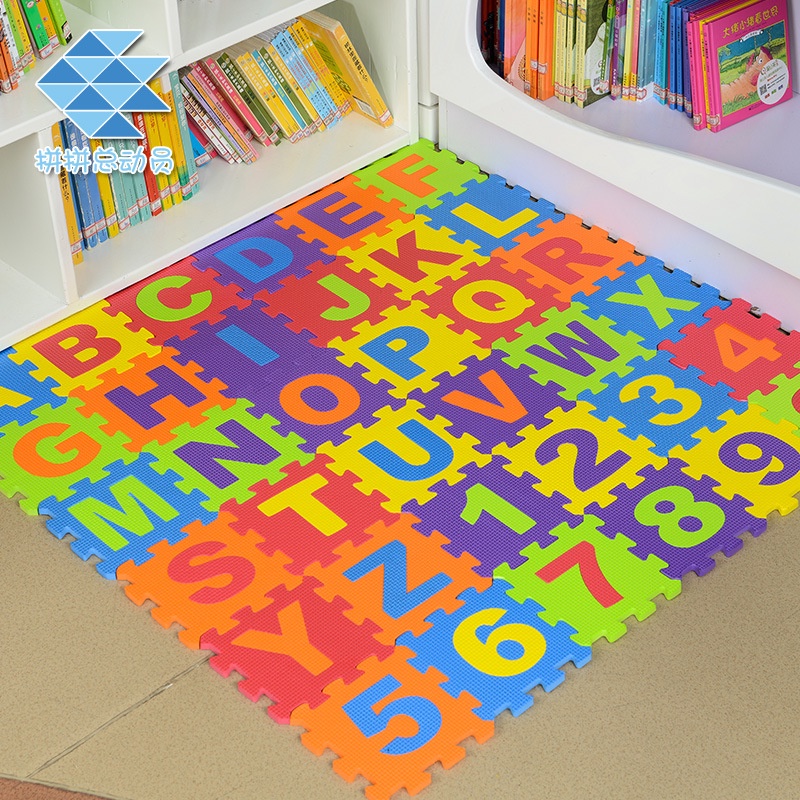 Play Mat Baby Room ABC Number Foam Puzzle 36pcs Nombor Abjad Lantai EVA ...