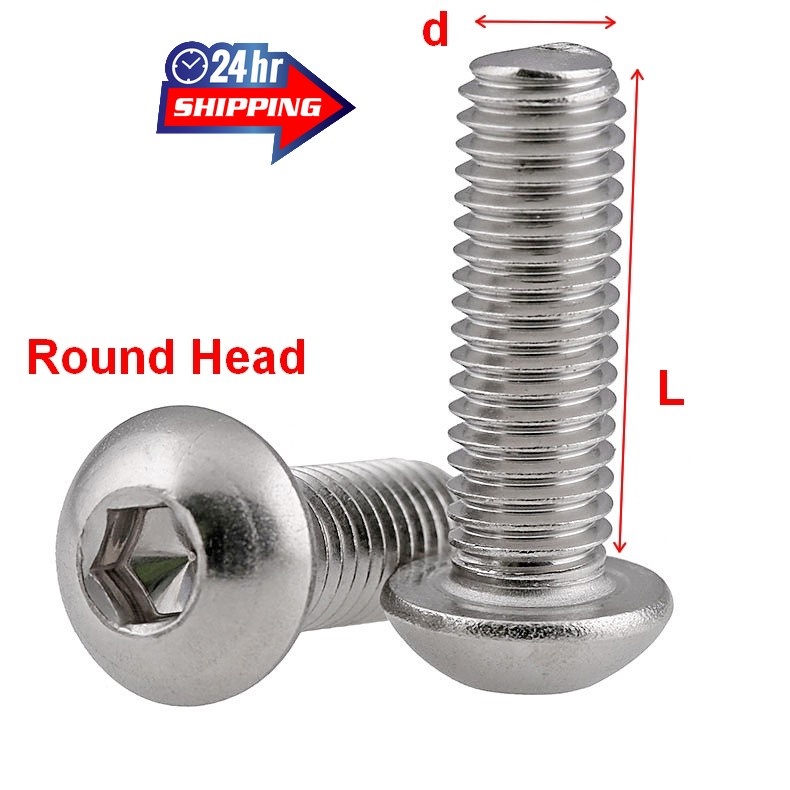 304 screw Stainless Steel Hex Socket Hexagon Cap Head Allen Key Bolt ...