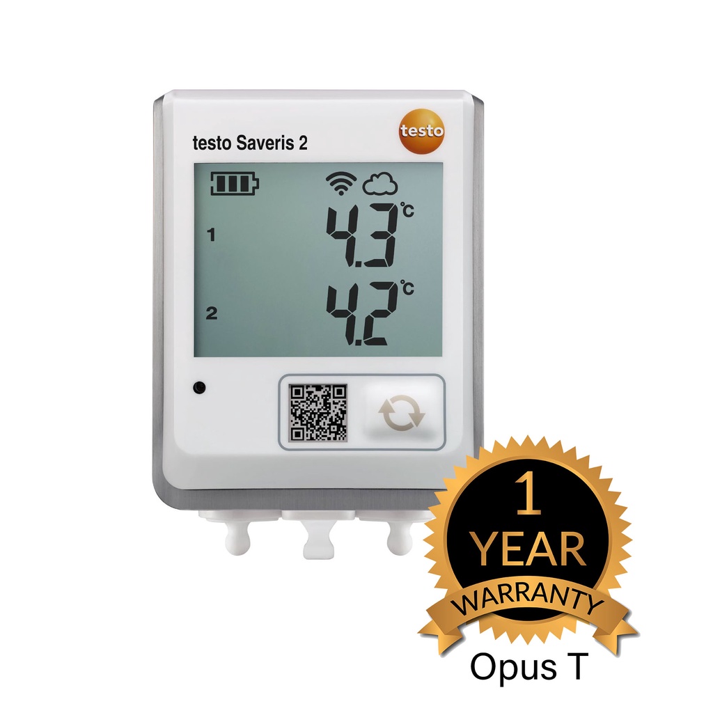 testo Saveris 2-T2 - WiFi data logger with display and 2 connections ...