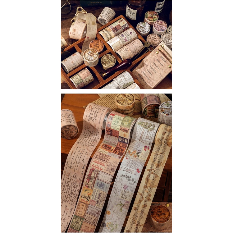 Vintage Washi Tape Sheet Music Letter Antique Retro Decorative Masking ...