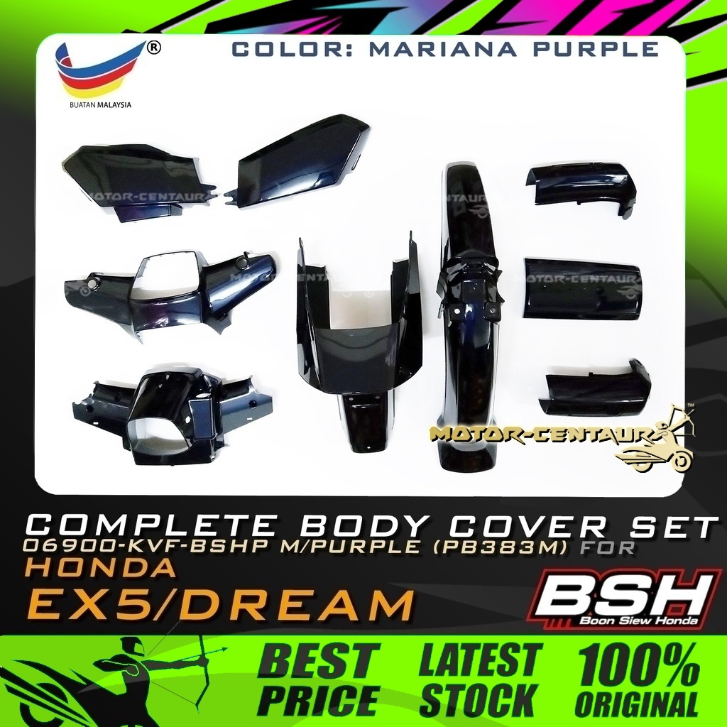 ORIGINAL BSH (BOON SIEW HONDA) BODY COVER KIT SET FOR EX5 DREAM MARIANA ...