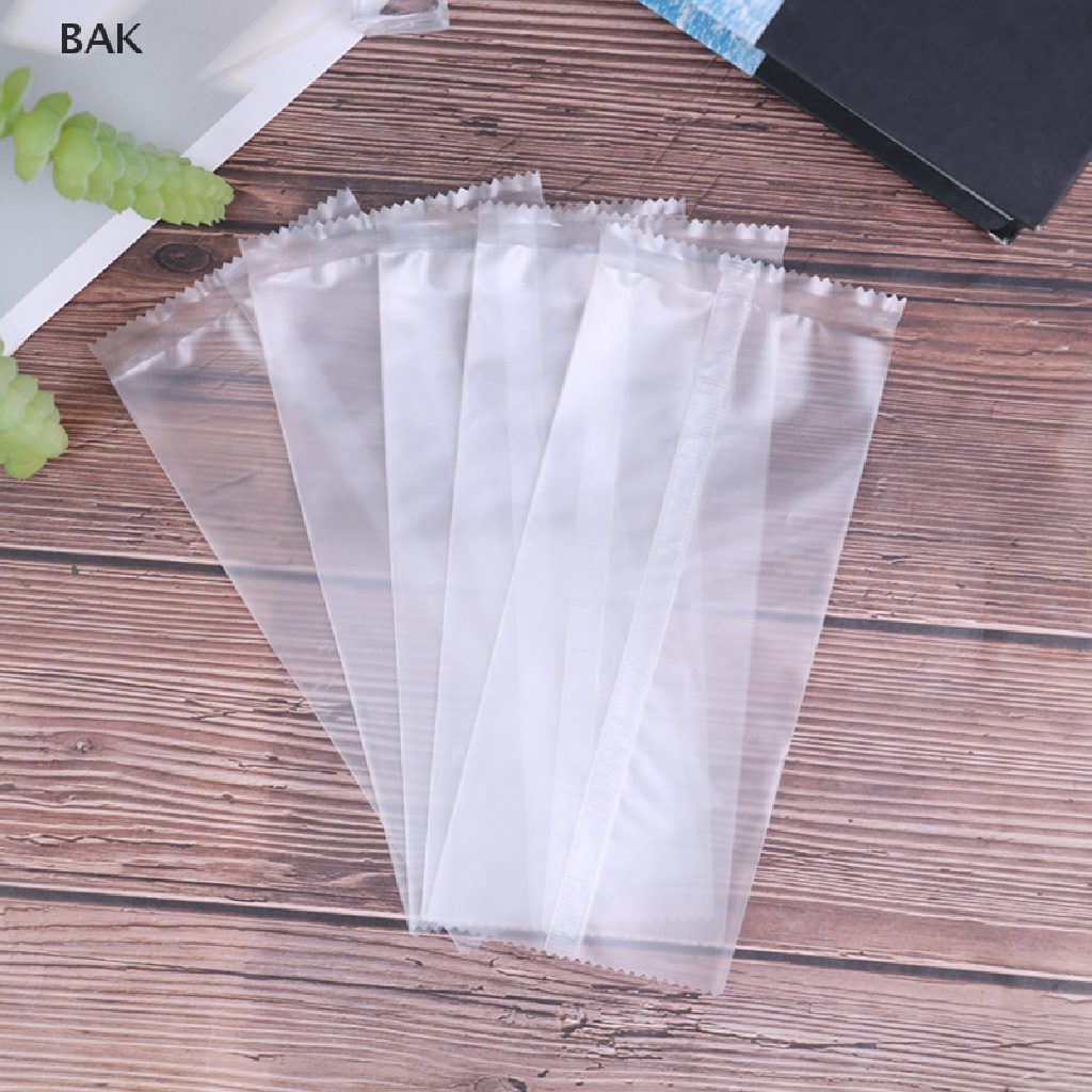 BAK 100Pcs/Set Ice cream Bags Plastic Popsicle Bags Scrub Ice Popsicle ...