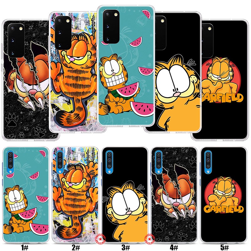 LII44 Garfield Cartoon Transparent Case for Samsung Galaxy A02 M02 A5 ...