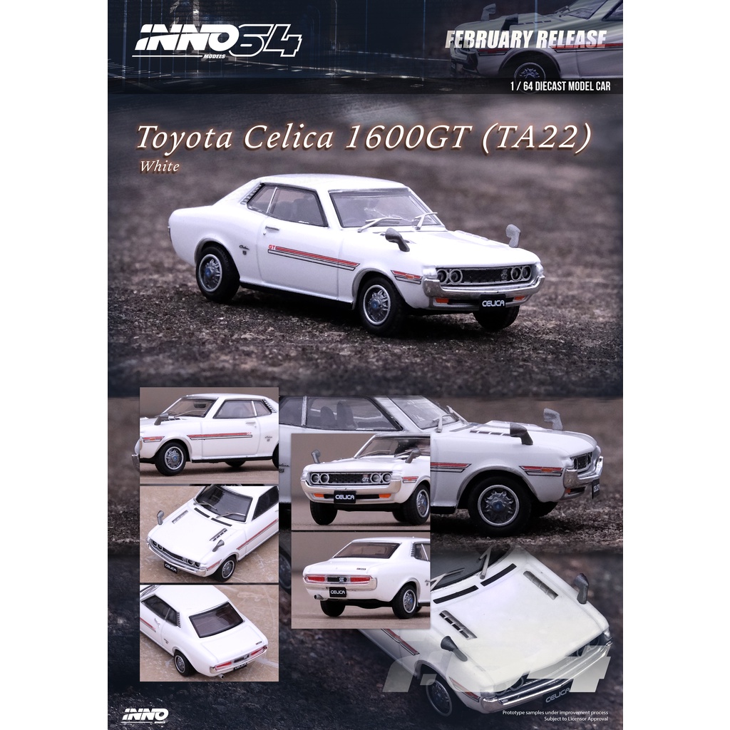 INNO MODELS INNO64 1/64 TOYOTA CELICA 1600GT TA22 WHITE | Shopee Malaysia