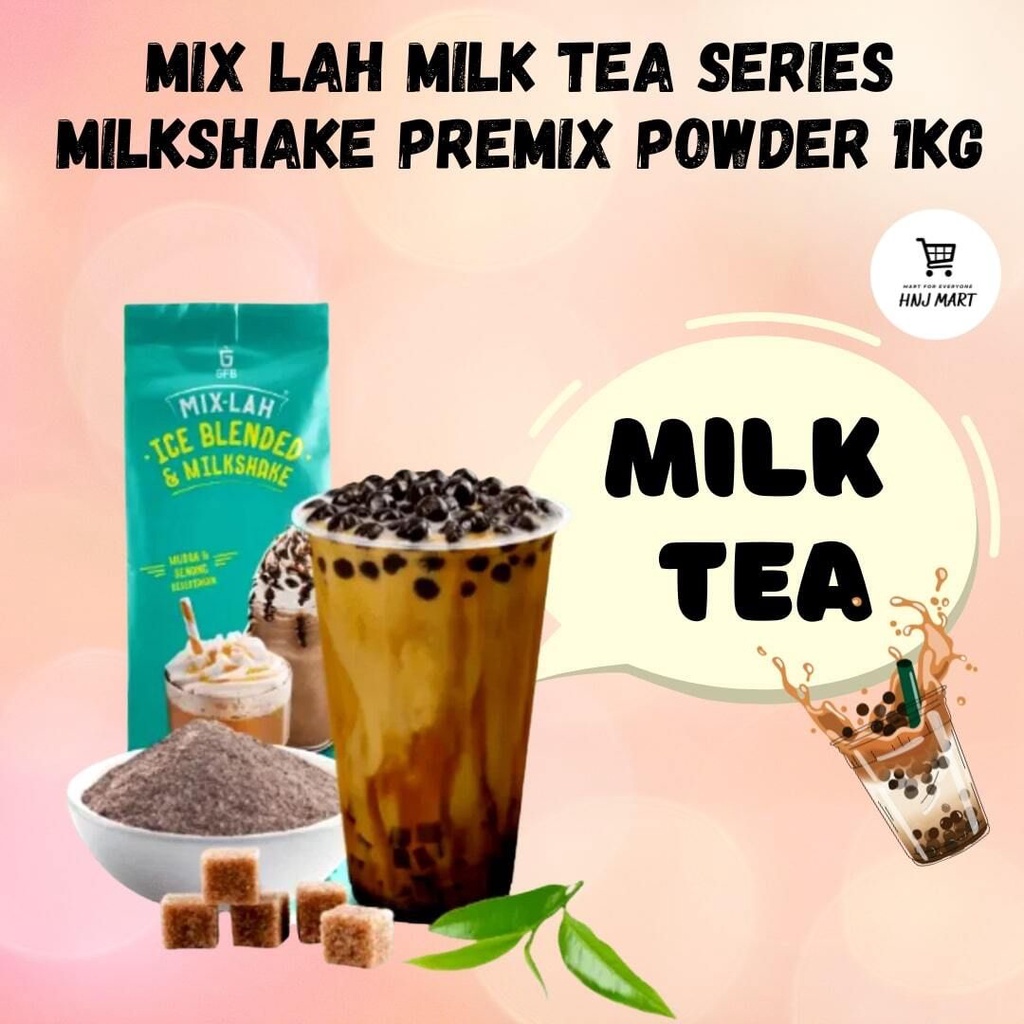 Halal Mix Lah Milk Tea Series Milkshake premix powder 100g (Repack ...