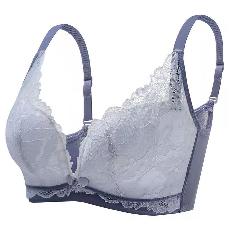 Nursing Bra Non-wired Push Up Bra Front Buckle Bra Maternity Pregnant ...