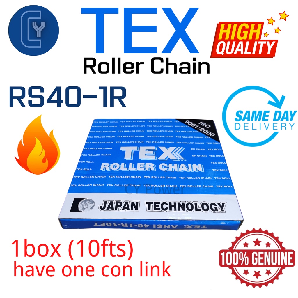 TEX Roller Chain RS40-1R High Quality Japan Technology Industrial ...