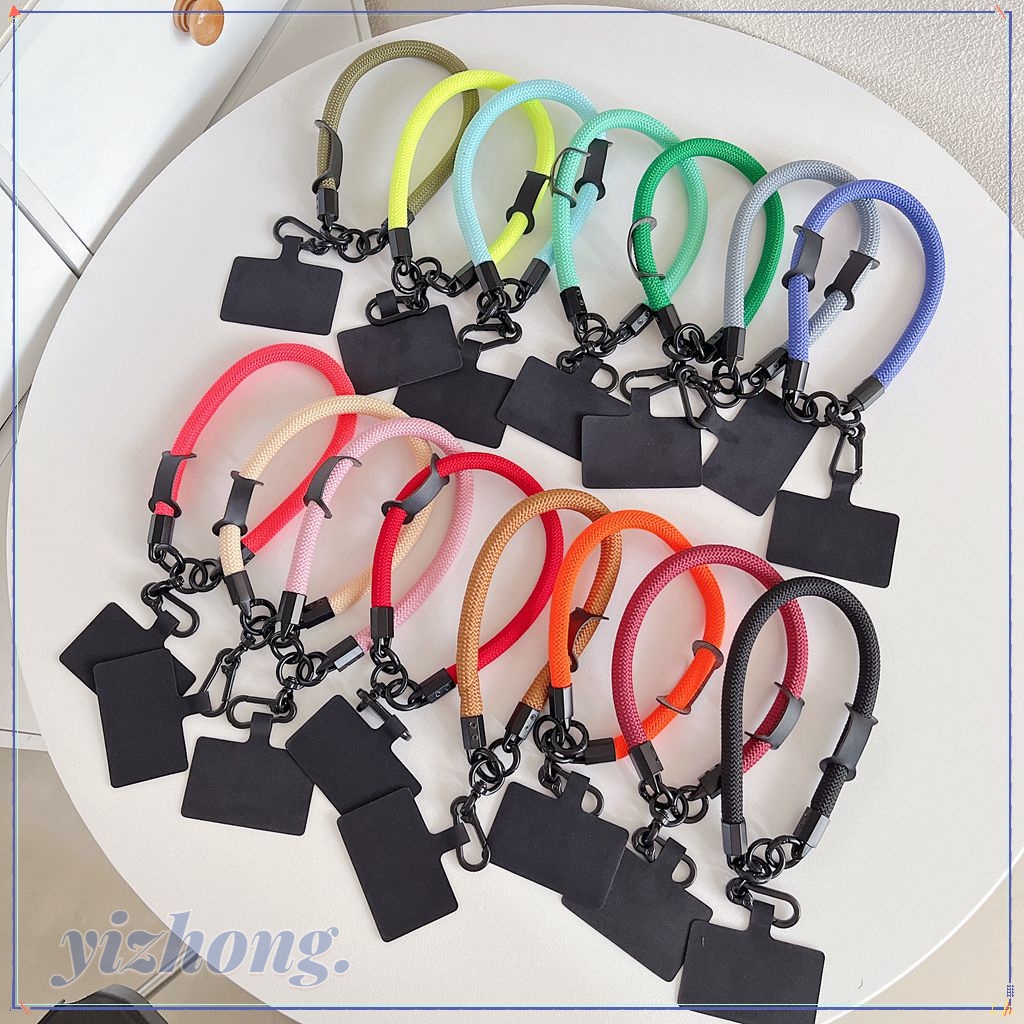 Phone Strap Solid Candy Color Simple Polyester Chain Cellphone Anti ...