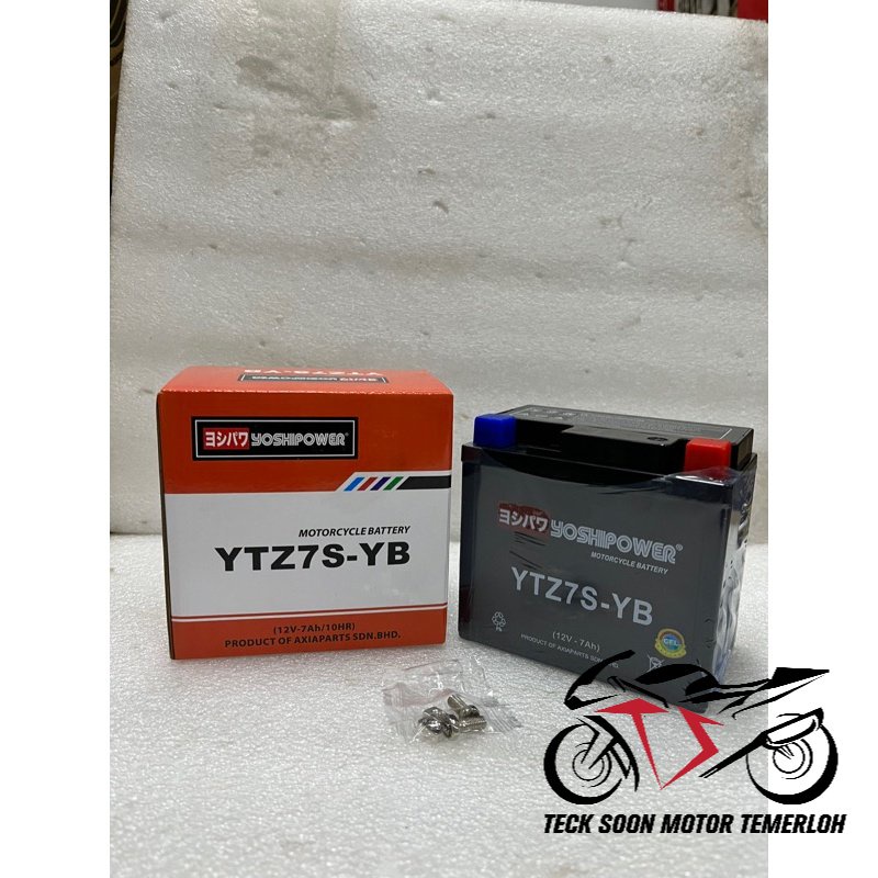 YTZ7S/YTZ7V(12V- 6Ah ) GEL YOSHIPOWER MOTOR MAINTENANCE FREE BATTERY ...