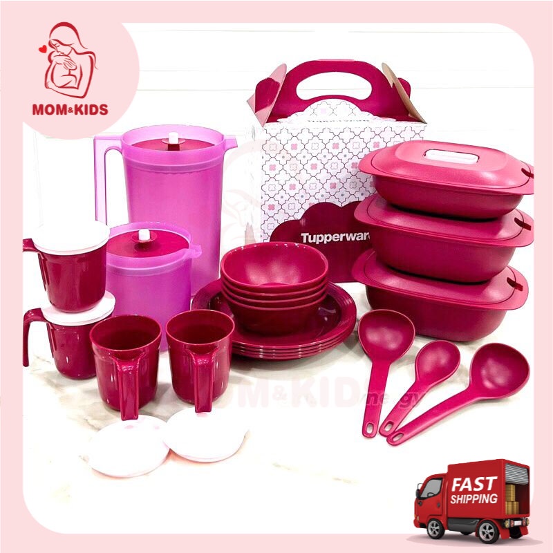 Tupperware Gourmet Server Set Servewave Ladle Pitcher Mangkuk Pinggan ...