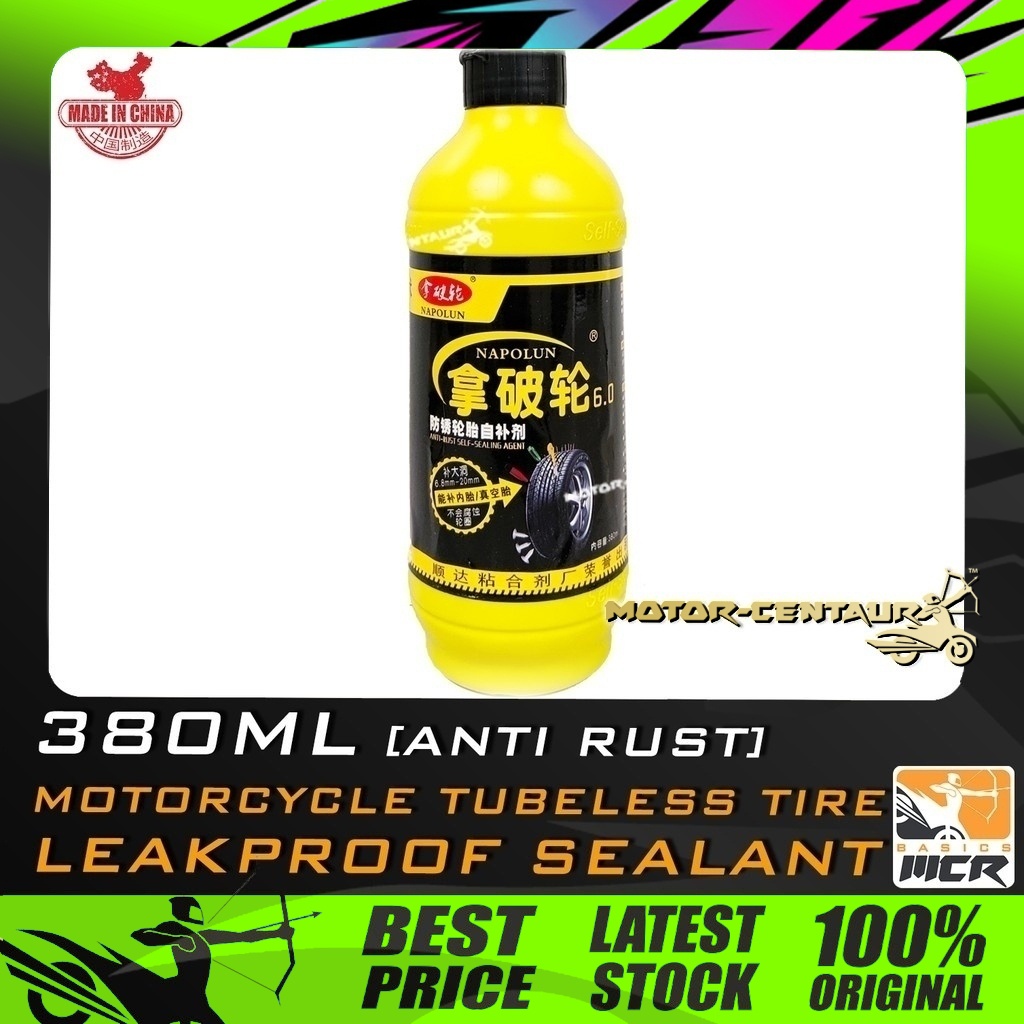 TAYAR GAM NAPOLUN 6.0 PREMIUM ANTI-RUST TYRE LEAK-PROOF SELF-MENDING ...