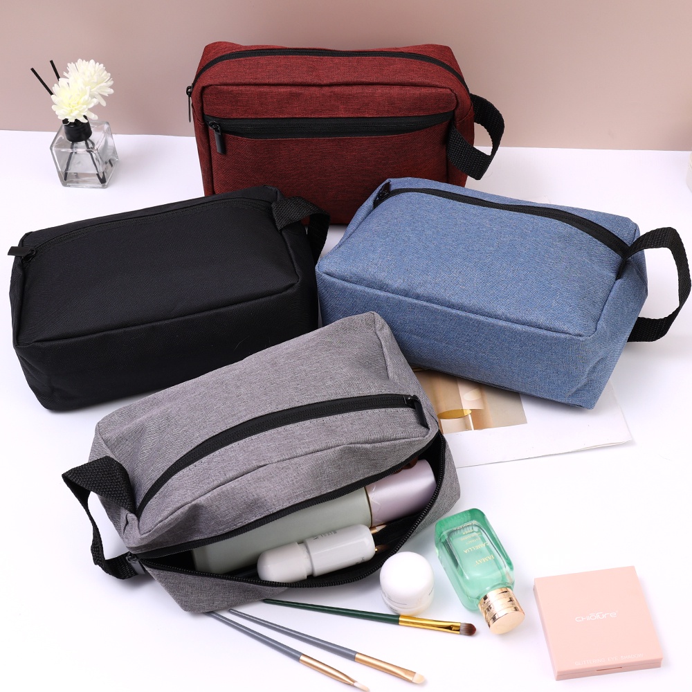 Travel Waterproof Cosmetic Bag with Handler / Large Capacity Make Up ...