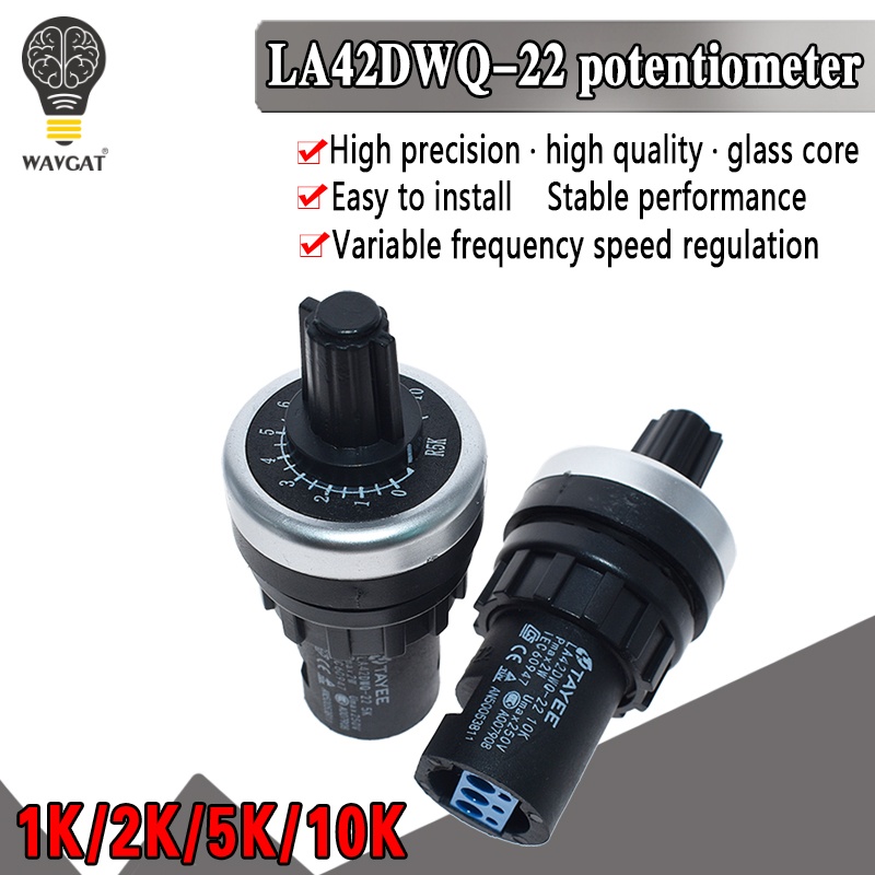 LA42DWQ-22 1K 2K 5K 10K 22mm Diameter Pots Rotary Potentiometer ...