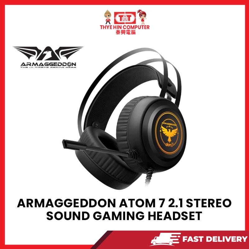 Armaggeddon ATOM 7 2.1 stereo sound Gaming Headset (DELIVER BY SEREMBAN ...