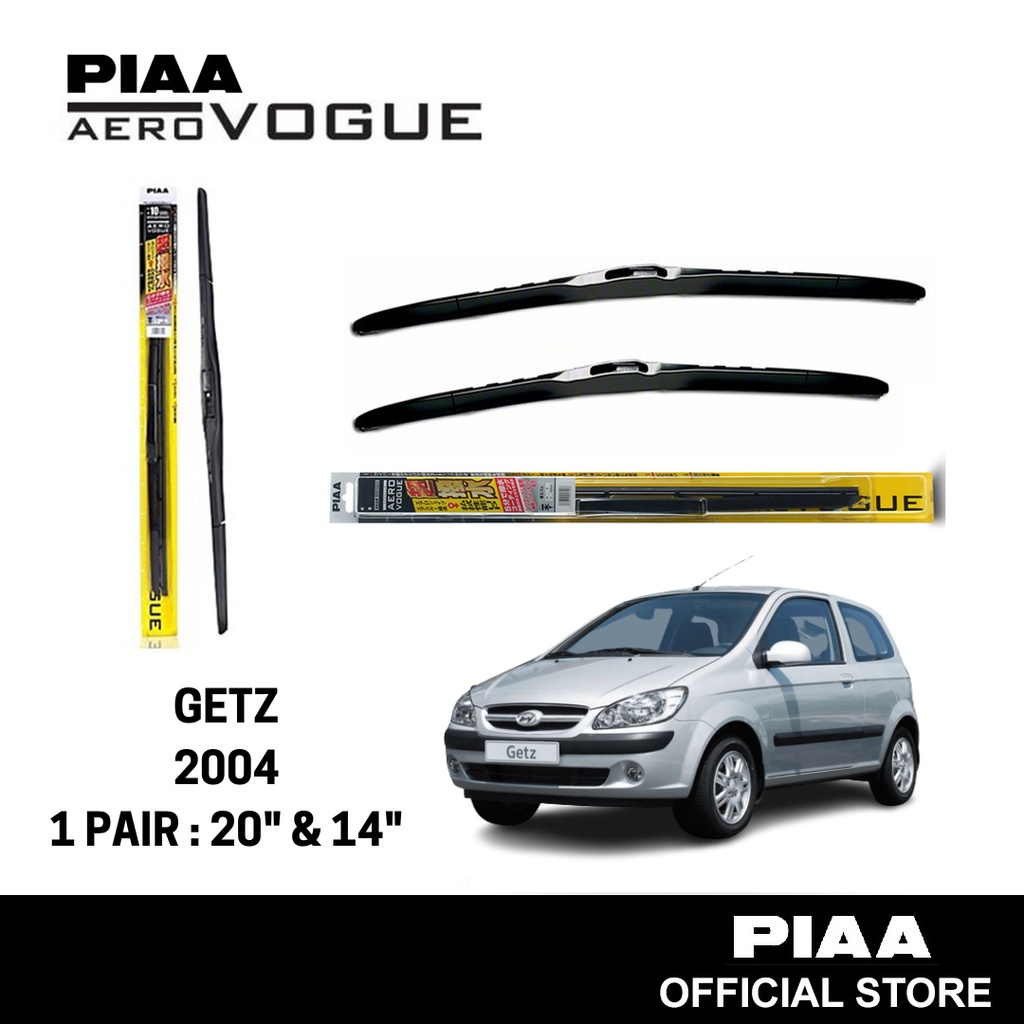 PIAA Aero Vogue Silicone Wiper For GETZ 2004 (20" & 14") | Shopee Malaysia