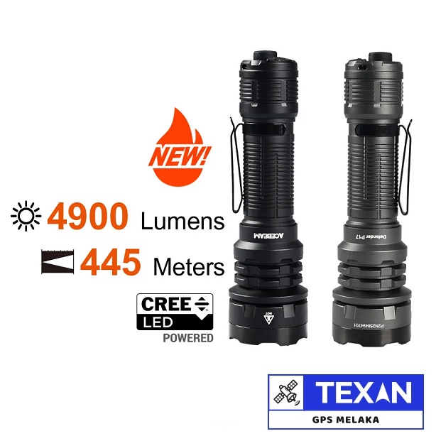 Acebeam Defender P17 Powerful Dual-Switch Tactical LED Flashlight ...