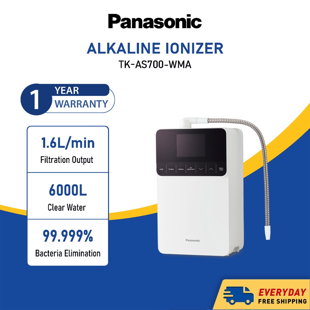 Panasonic Tk-As700 Ultra Filtration Alkaline Ionizer Purified Water Tk ...