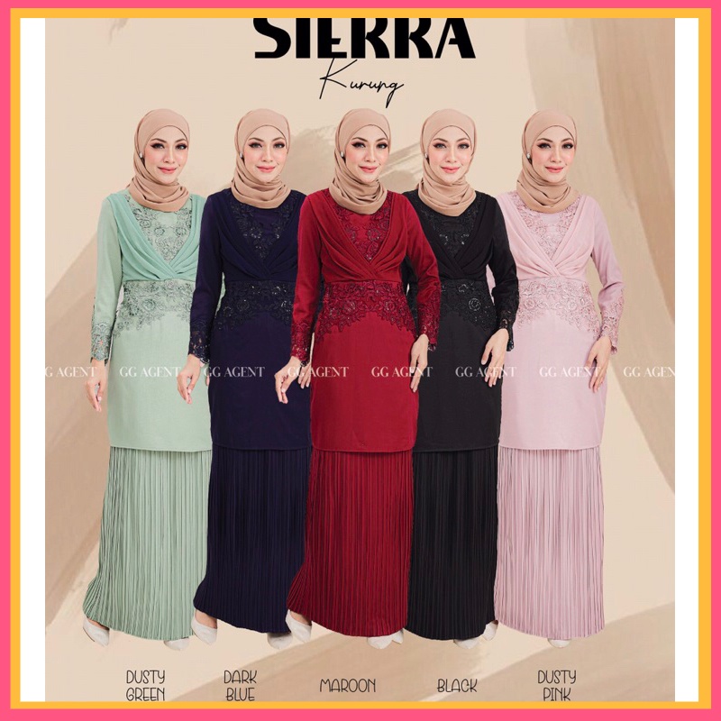 Baju Raya 2023 Sierra Kurung Mini Kurung Moden Baju Kurung Hitam Baju ...
