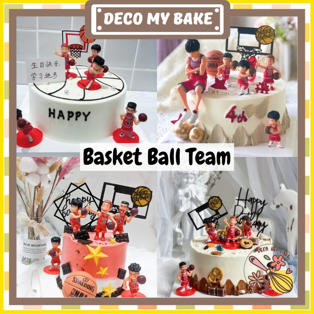 DMB Basket Ball Team Sport Shoe Dear Boys Slam Dunk Cake Decorations ...