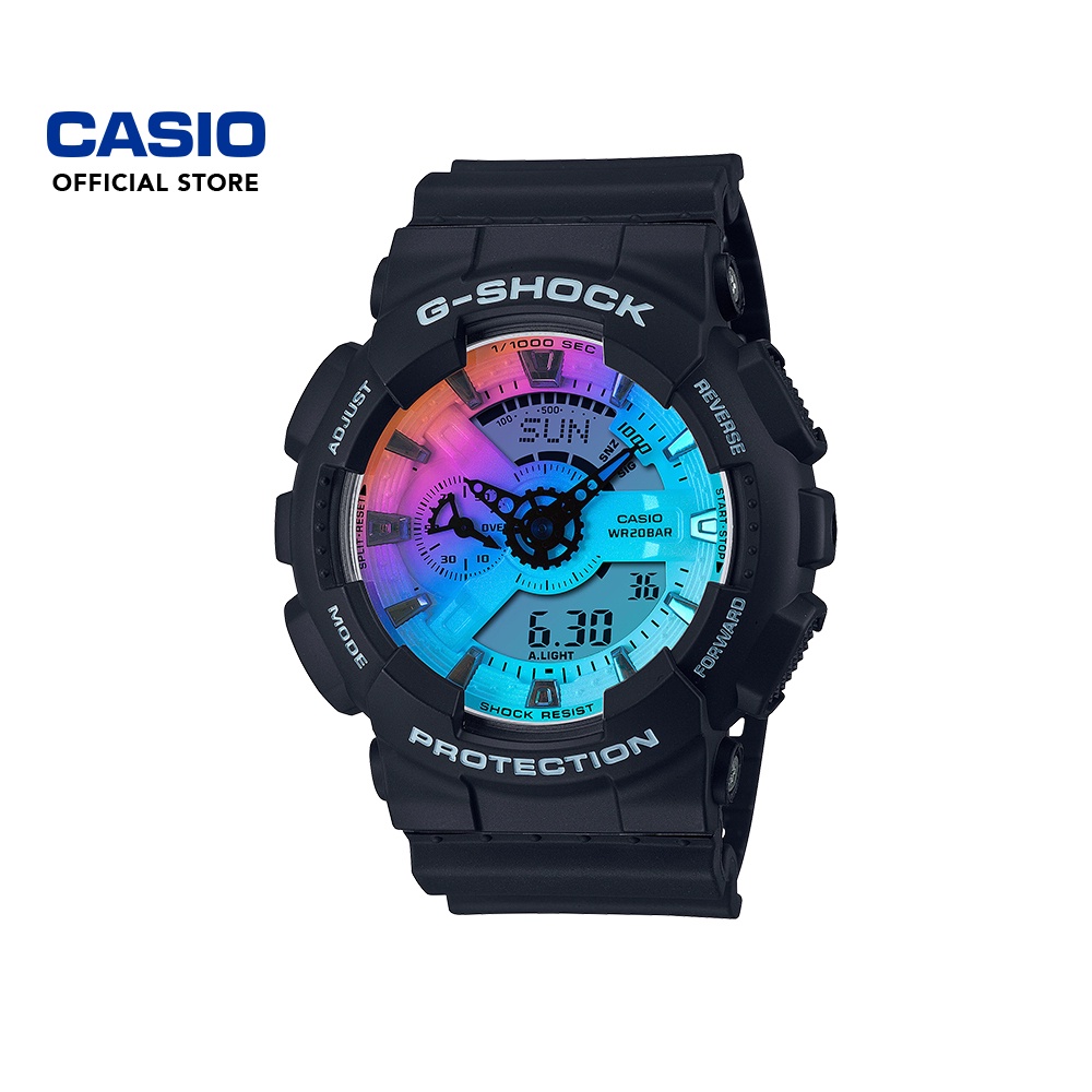 Casio G-Shock Iridescent Series GA-110SR-1A Black Resin Band Men Sports ...