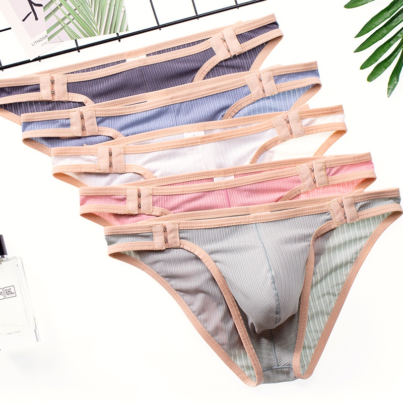 Men's Underwear Color-Blocking Narrow-Sided Quick-Drying Adjustable ...