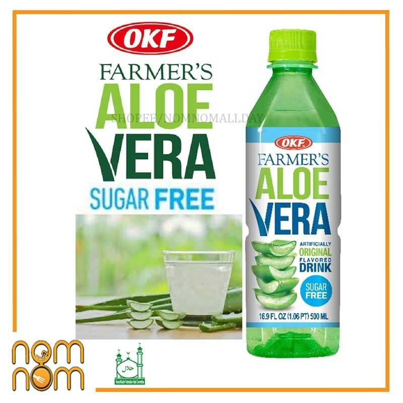 [HALAL] OKF Farmers Aloe Vera Juice - Sugar Free (500ml) Nomnomallday ...