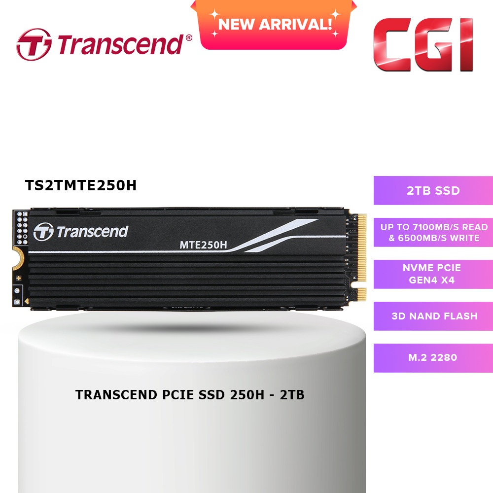 Transcend 2TB NVMe PCIe Gen4 x4 3D NAND SSD - TS2TMTE250H | Shopee Malaysia