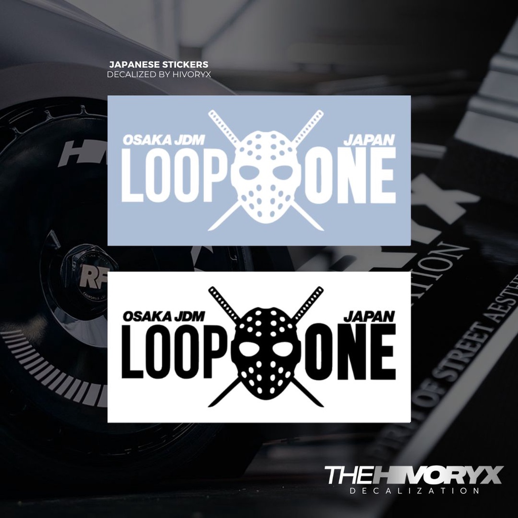 「LOOPONE - OSAKA JDM JAPAN」JDM JAPANESE CAR DECAL AUTOMOTIVE DIE CUT ...
