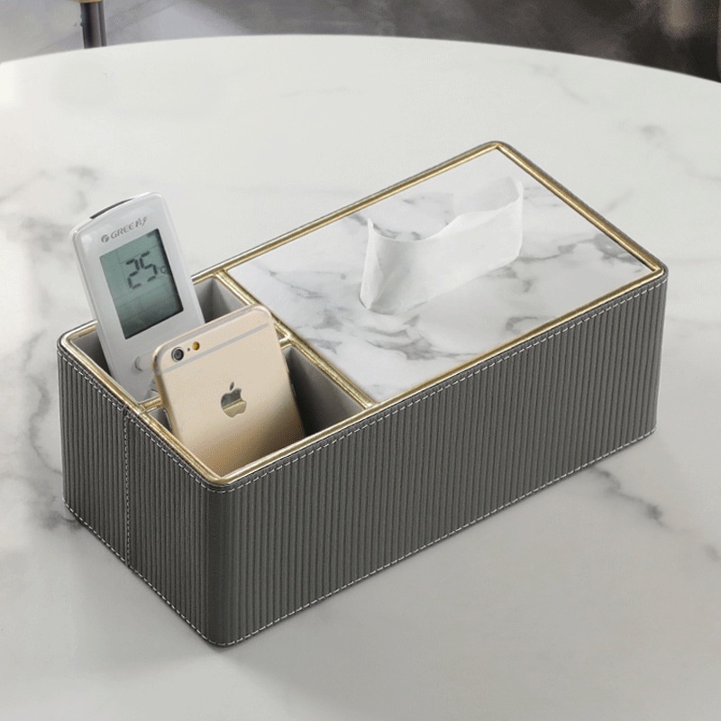 Creative Light Luxury Tissue Box Living Room Simple Modern Household ...