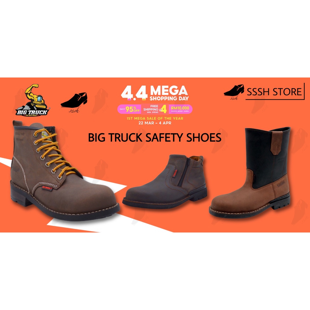 [ READY STOCK ! ] Black Hammer 4000 Series Mid Cut Zip Up Safety Shoes ...