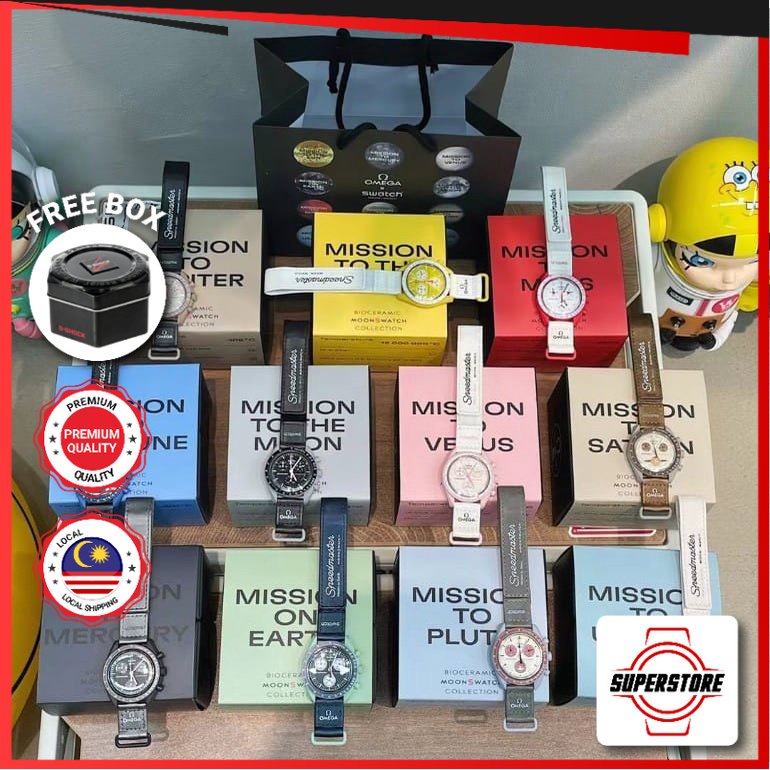 [Premium] Ω X S Moonswatch Unisex Multifunction Waterproof Watch Planet ...