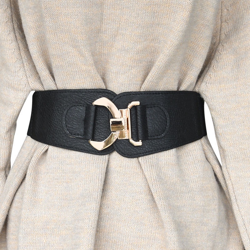 Korean Versatile Wide Belt Women's Coat Fashion Belt Women's Decorative ...