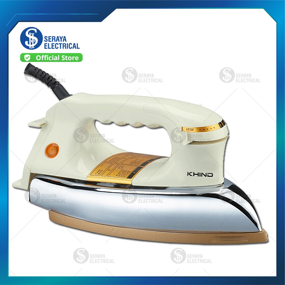 Khind 2.0KG Ceramic Coated Sole Plate Electric Dry Iron EI303 | Shopee ...