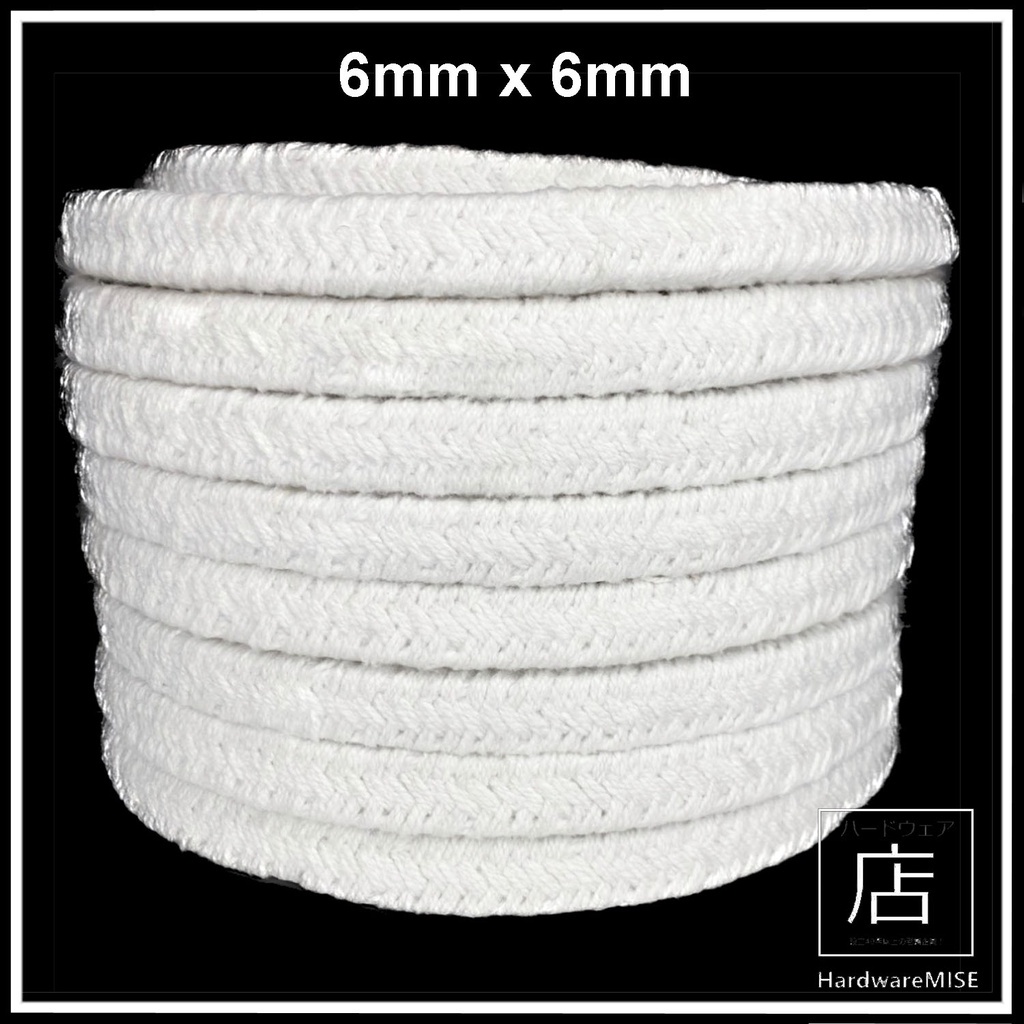 Ceramic Fibre Square Braided Rope 6mm Ceramic Braided Packing Rope With ...