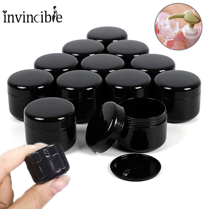 10g Portable Plastic Cosmetic Empty Jars/ Transparent Mini Round ...