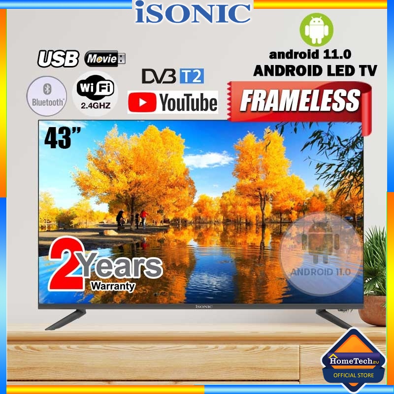 iSONIC 32" 43" 50" 55" FRAMELESS ANDROID SMART LED TV ICT-S4328F ICT ...