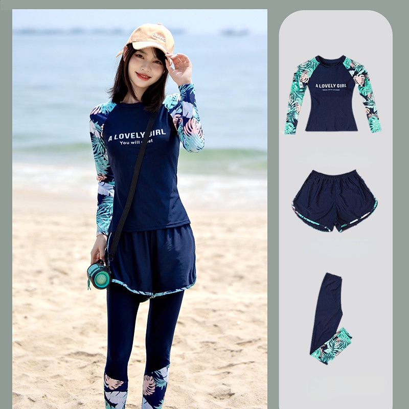 2023 New Style Hot Selling Swimsuit Women Split Long Sleeved Sunscreen