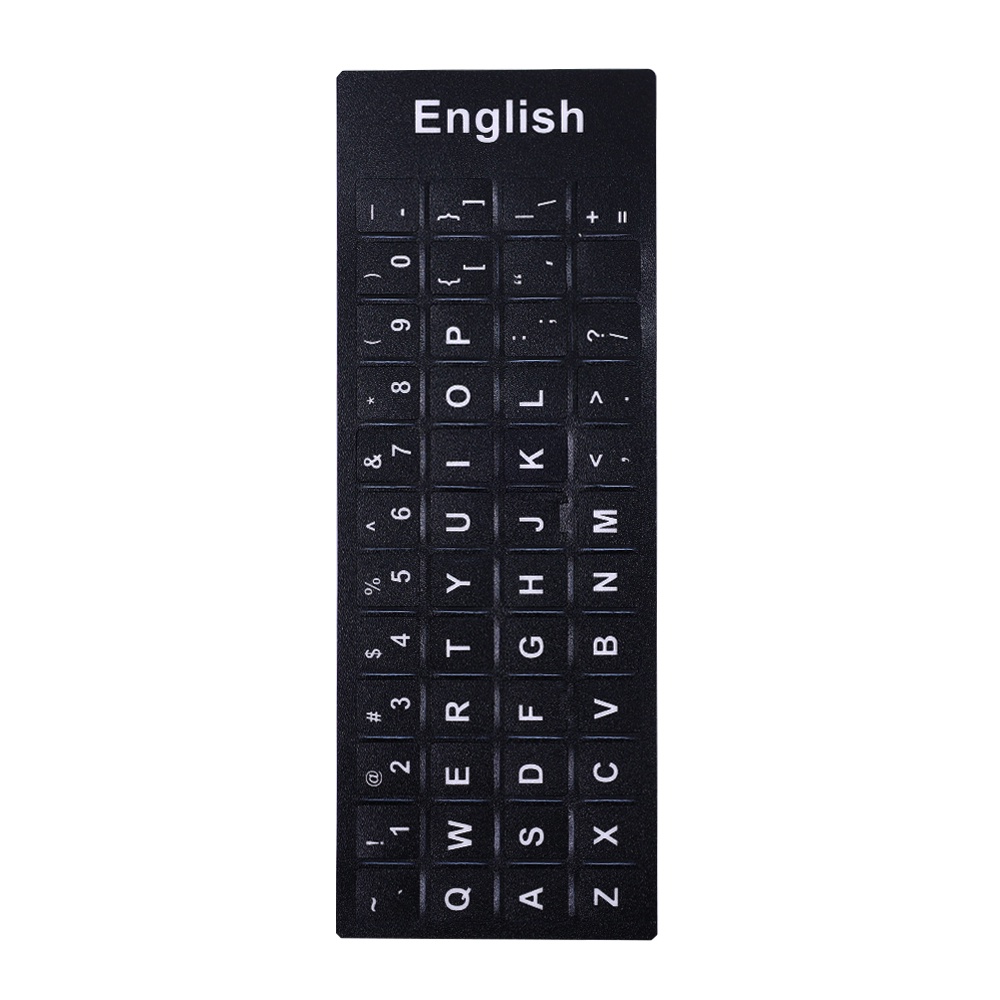 English/ Russian Fluorescent Keypad Alphabet Decal/ Portable Self ...