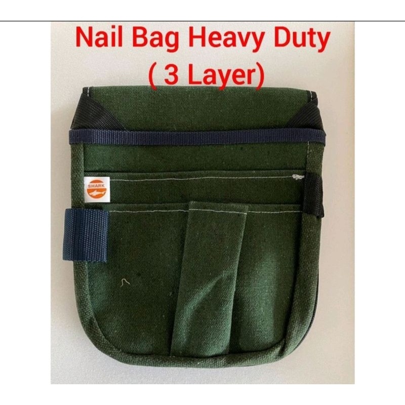 Nail Bag Heary Duty Canvas Type Beg Paku Kain Tebal 3 Layer(Marksman ...