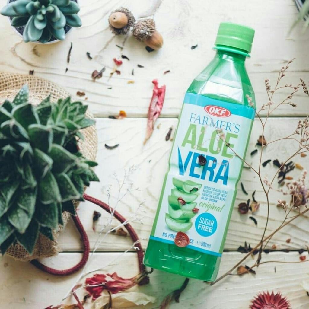 [HALAL] OKF Farmers Aloe Vera Juice - Sugar Free (500ml) Nomnomallday ...