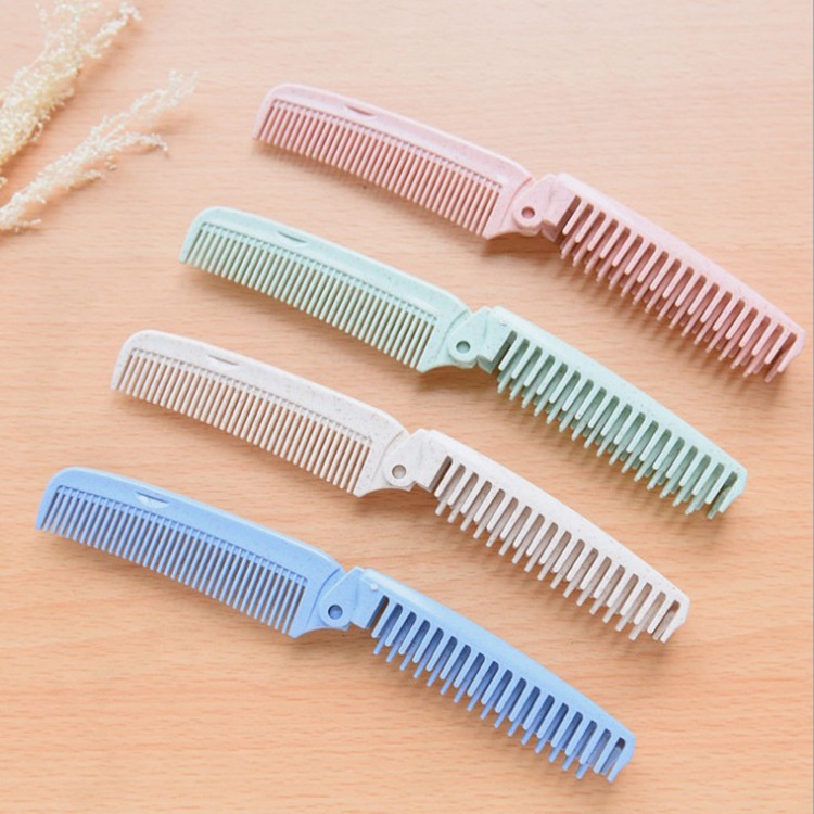 Folding Comb Portable Elastic Soft Comb Plastic Comb Hair Straightening ...