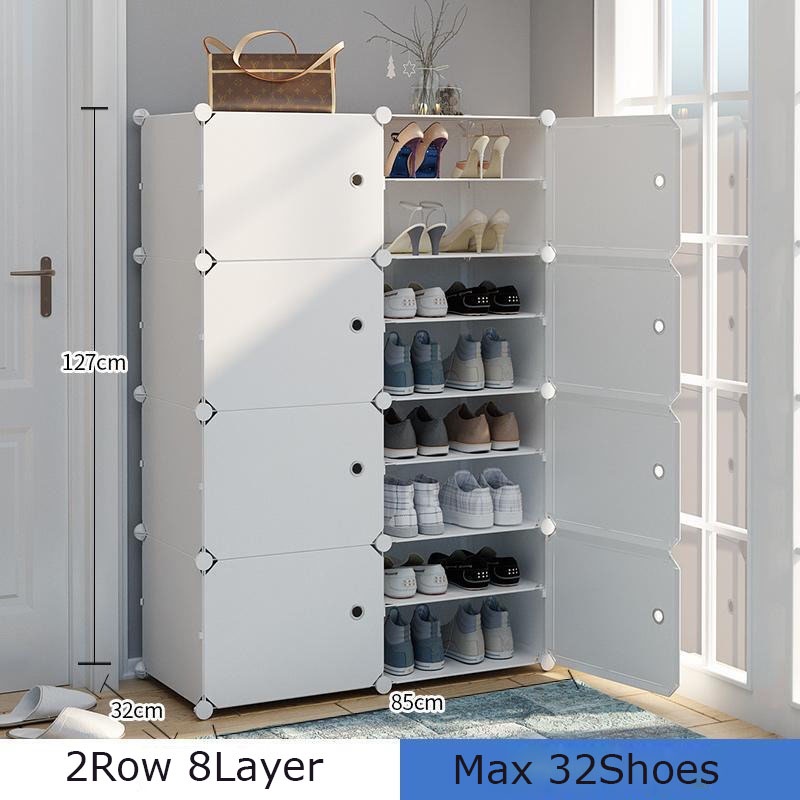 EASY'S Rak Kasut Bertutup Rak Kasut Kabinet Almari Kasut Kasut Shoe ...