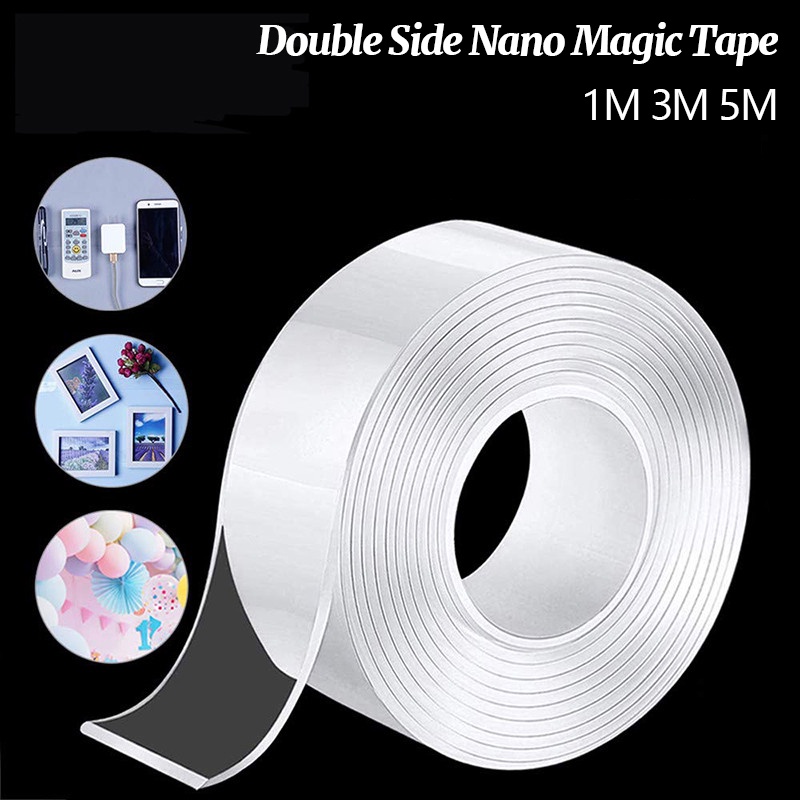 1/3/5M Nano Tape Double Sided Tape Transparent Adhesive Reusable ...